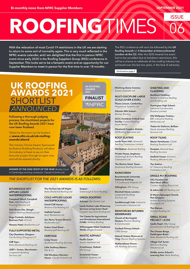 Roofing Times magazine