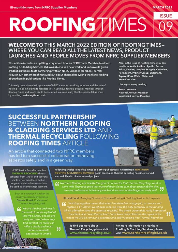 Roofing Times magazine