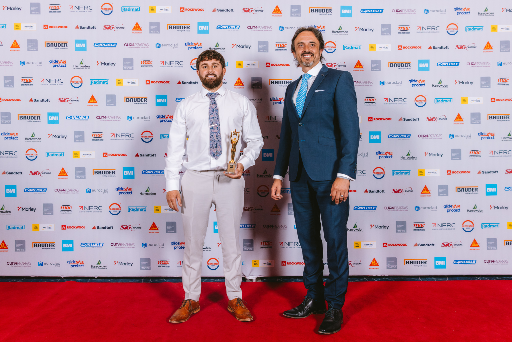 Josh Morrison Wins the Local Hero Award 2024 sponsored by SIG Roofing